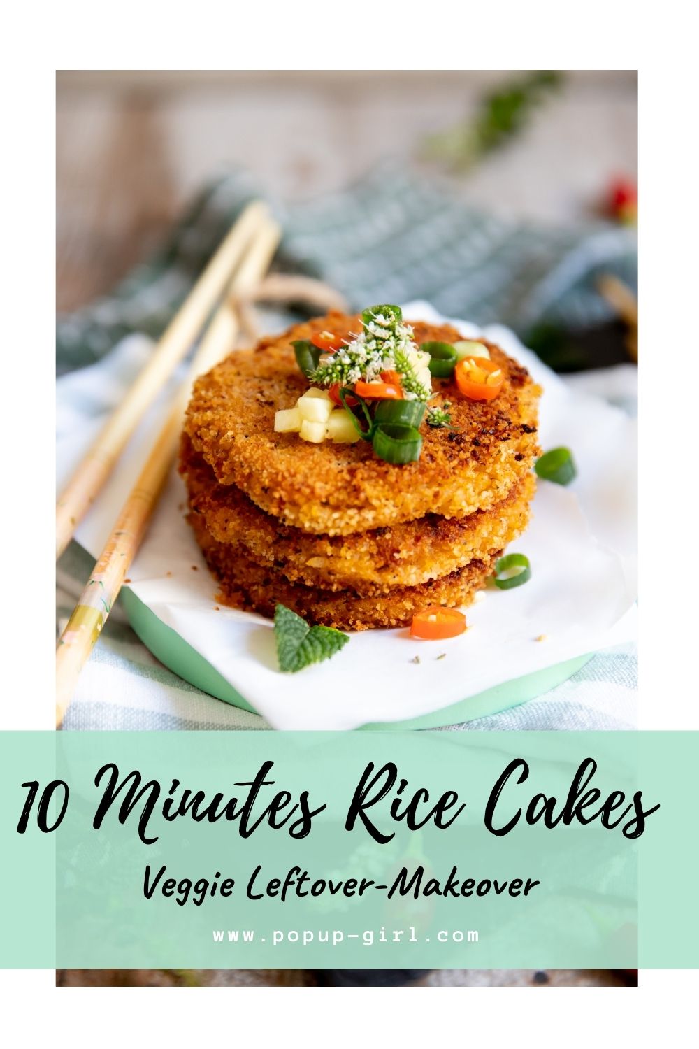 Leftover-Makeover: 10 Minutes Rice Cakes - Pop Up Girl